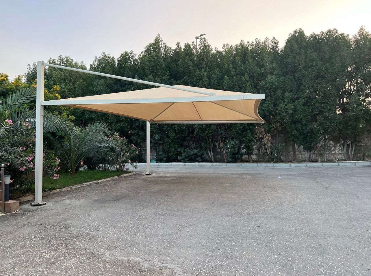Single Cantilever Car Parking Shades KSA 2024